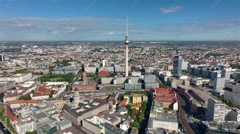 City Of Berlin Germany From Above Aerial View Of Cityscape Showing