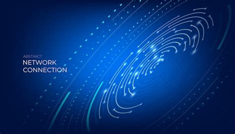 Premium Vector Abstract Digital Network Connection Futuristic Connection Circle Background