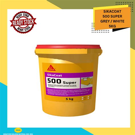 5kg SIKA SikaCoat 500 Super Grey OR White WATERPROOFING LIQUID