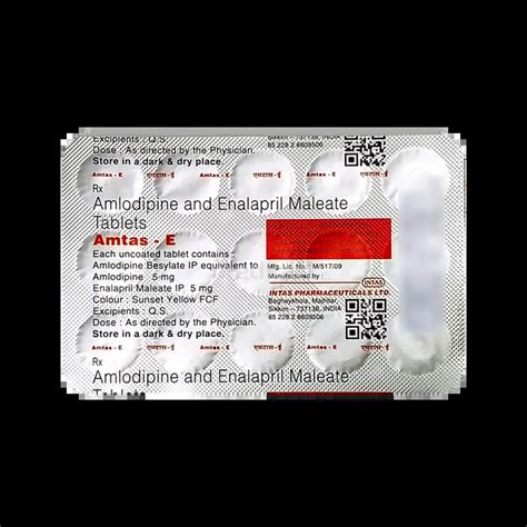 Buy Amtas E Tablet 15s Uses Price And Side Effects Medkart