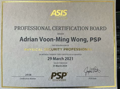 Adrian Wong Cpp Psp Pci Cfe Cissp On Linkedin Added Another