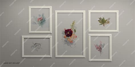 Premium Psd Photo Frames Isolated On The White Wall Creative Mood