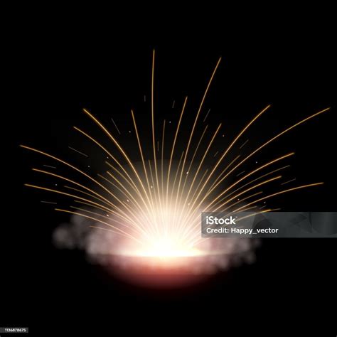 투명 한 배경에 고립 된 스파크와 전기 용접 금속 화재의 창조적 인 벡터 일러스트 레이 션 플래시 철 절단 템플릿 동안 아트 디자인 추상적인 개념 그래픽 용접 요소 가솔린에