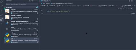 No Mime Types Available For Cell Outputs · Issue 9270 · Microsoft
