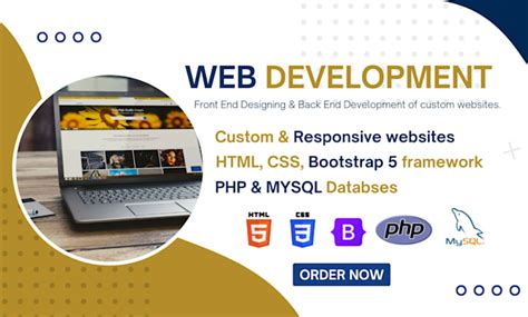 Do Web Design And Web Development In Html Css Php Mysql By Sukhweb Fiverr