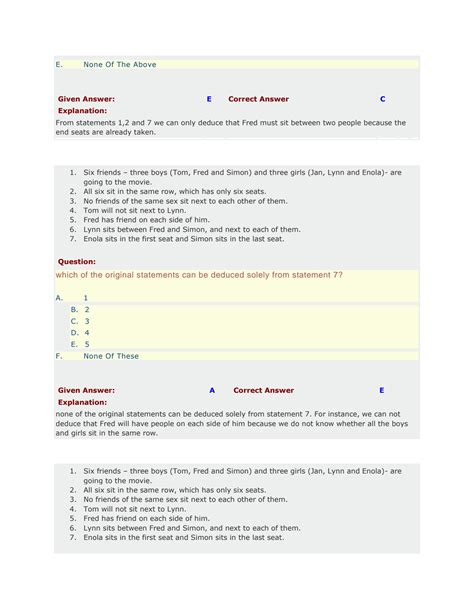 Solution Analytical Reasoning Mcqs With Answers Pdf Studypool
