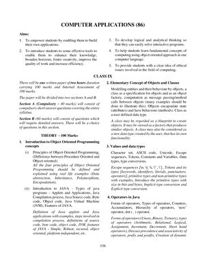 Computer Science Paper SL Markscheme MARKSCHEME May COMPUTER