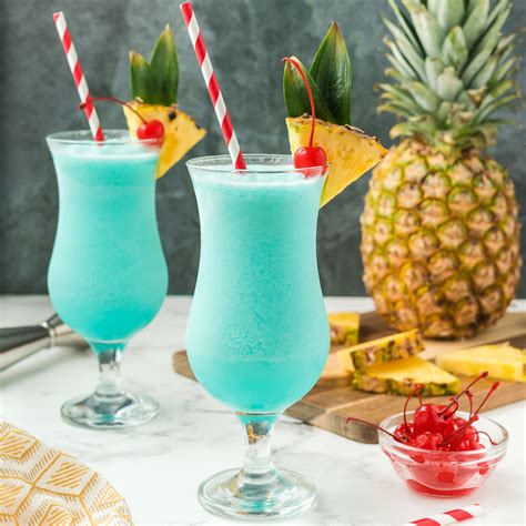 5 Ingredient Frozen Blue Hawaiian Cocktail Give It A Blend