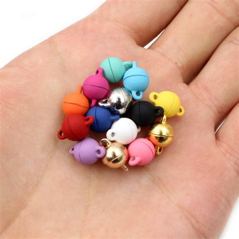 Badu Bg 5 комплекта Любовно сърце с кръгла форма на магнитни свързани закопчалки Мъниста