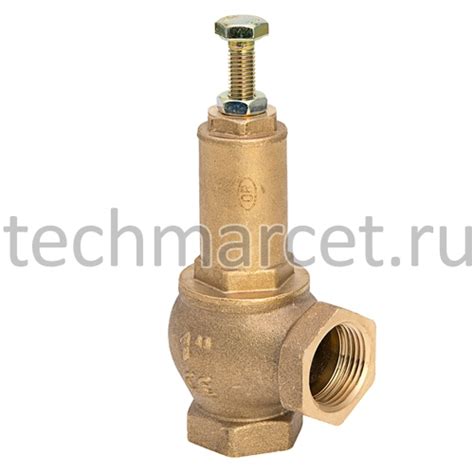 Клапан предохранительный латунный муфтовый Pn 16 бар купить в Техмаркет