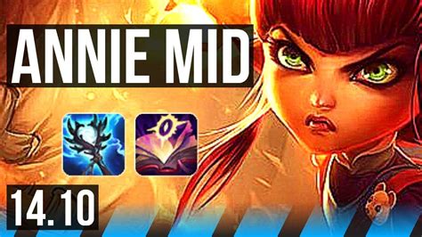 ANNIE Vs CORKI MID 7 2 8 700 Games Dominating KR Grandmaster