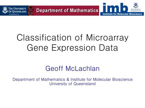 Ppt Classification Of Microarray Gene Expression Data Powerpoint Presentation Id1050106