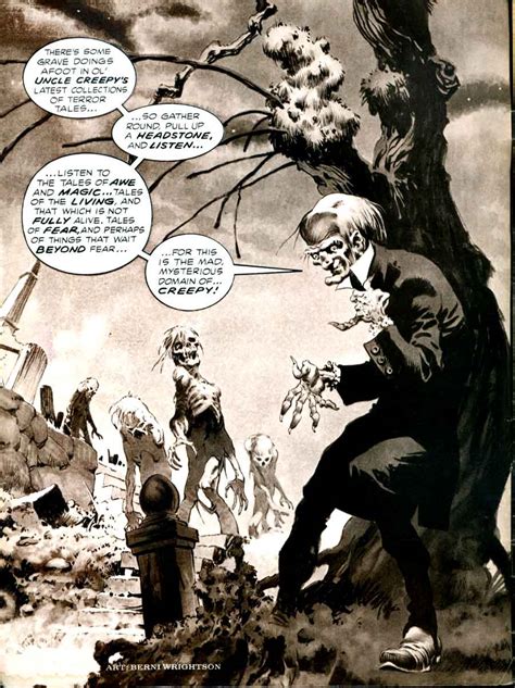 Creepy 66 Bernie Wrightson Art Pencil Ink