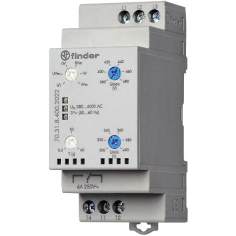 Finder 3 Phase Network And Line Monitoring Relays 70 Series Rapid Electronics