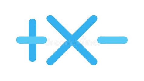 Basic Math Arithmetic Operations Symbol Set Stock Illustrations 10 Basic Math Arithmetic