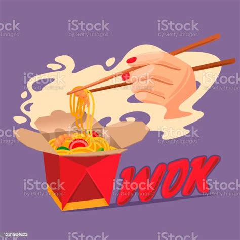 만화 색상 국수 오리엔탈 박스 웍 벡터 개념에 대한 스톡 벡터 아트 및 기타 이미지 개념 국수 궁중팬 Istock