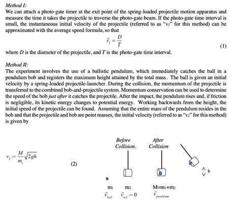 Solved Experiment The Ballistic Pendulum My Questions Are
