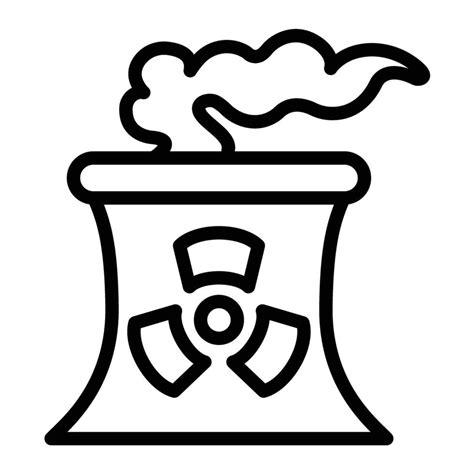 Nuclear Pollution Line Design Icon 46795383 Vector Art At Vecteezy