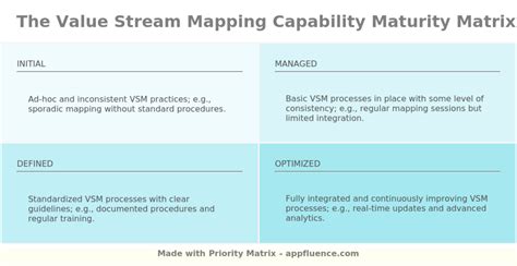Value Stream Mapping Capability Maturity Matrix Free Download