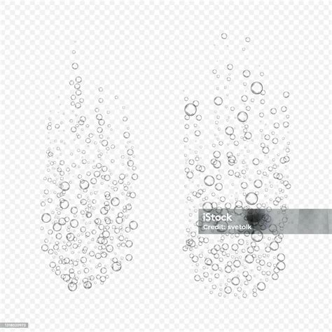 투명 한 배경에 발포성 거품 탄산 정제는 용액에 용해됩니다 수용 성 비타민 알 약에서 거품 피즈의 현실적인 벡터 그림 항생제
