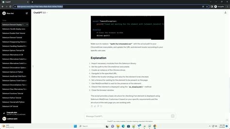 Selenium Element Displayed Youtube