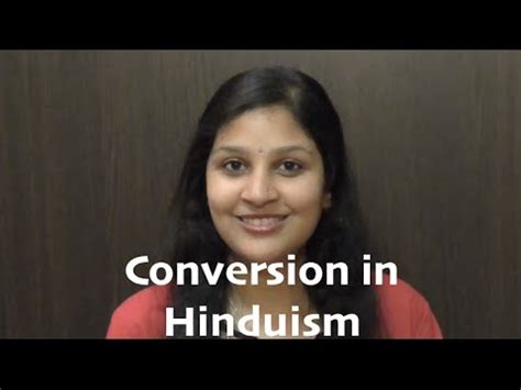 Conversion In Hinduism YouTube