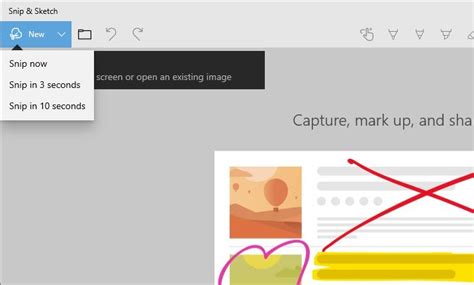 Microsoft S Screen Sketch Gets Renamed To Snip Sketch New Capture Options Added As Well Neowin