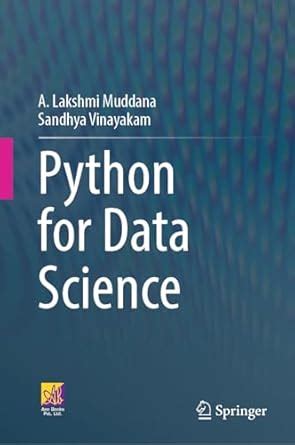 Python For Data Science Muddana A Lakshmi Vinayakam Sandhya Amazon In Books