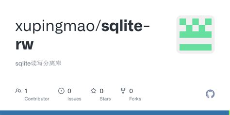 Github Xupingmaosqlite Rw Sqlite读写分离库
