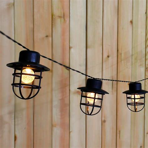 Solar Powered Warm White 10 Integrated Led Outdoor String Lights