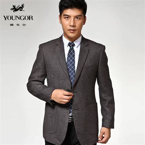 Youngor雅戈尔新款男正品两粒单排扣西服套装商务正装西服信誉服饰vip