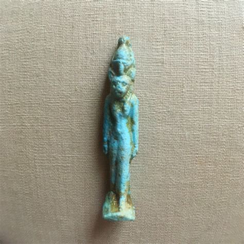 Ancient Egyptian Faience Sekhmet Amulet Statue Figure 0527 On Jan 22