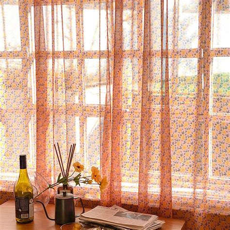 라인뮤즈플라워옐로우 2size 카페커튼 감도 깊은 취향 셀렉트샵 29cm