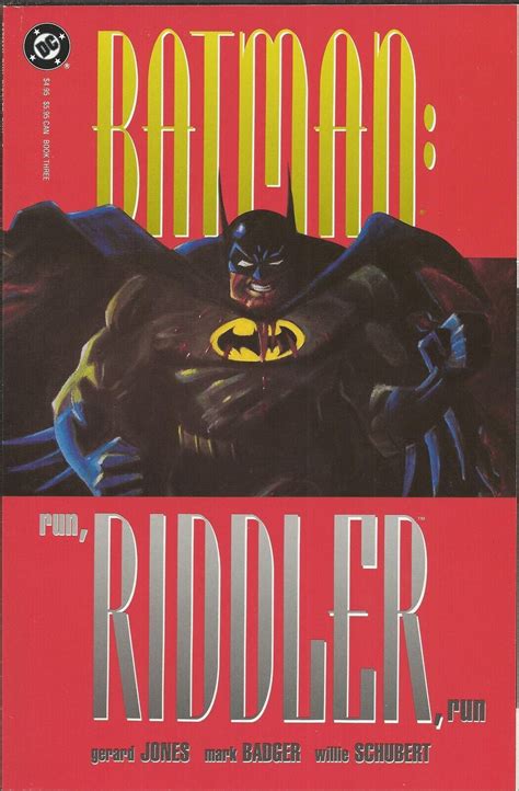 Batman Run Riddler Run 3 Original Vintage 1992 Dc Comics Comic Books