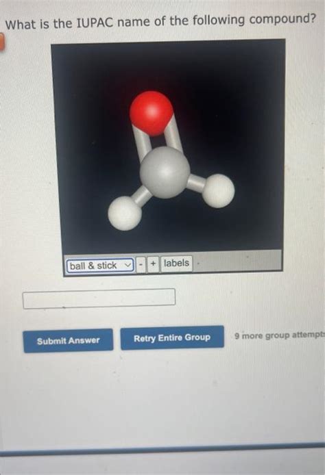 Solved What Is The Iupac Name Of The Following Compound Chegg