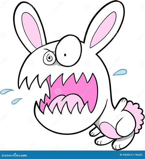 Crazy Bunny Rabbit Vector Illustration 4363614