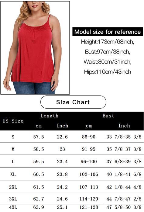 Comfree Womens Camisole With Built In Bra Plus Size Tank Top Cami