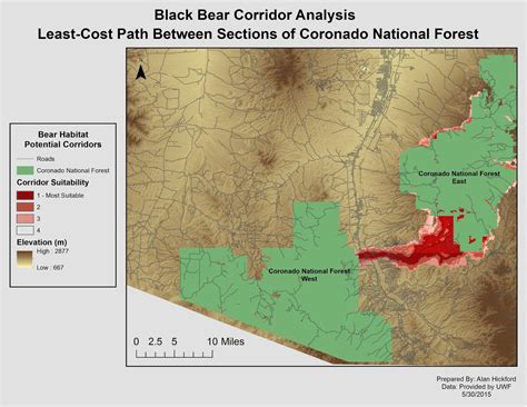 My Gis Playhouse Lab 2 Least Cost Path And Corridor Analysis