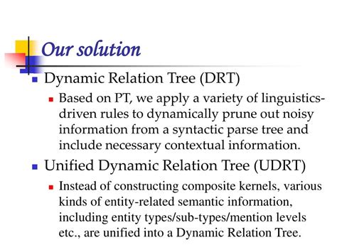 Ppt Tree Kernel Based Semantic Relation Extraction Using Unified