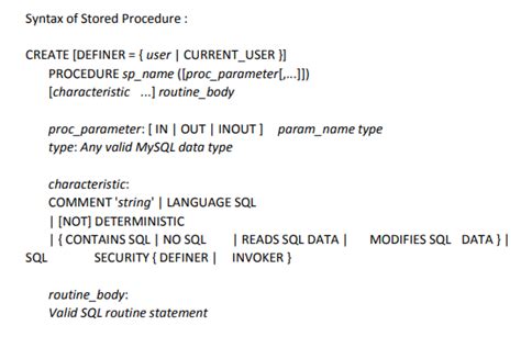 Stored Procedures In Mysql Web Application Development Ii
