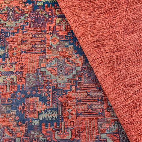 Linen Rust Fabric Etsy