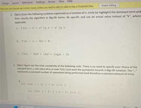 Solved Homework 2 Follows L2 Time Complexity Of