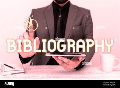 Inspiration Mit Zeichen Bibliographie Wort Das In Einer Liste Von