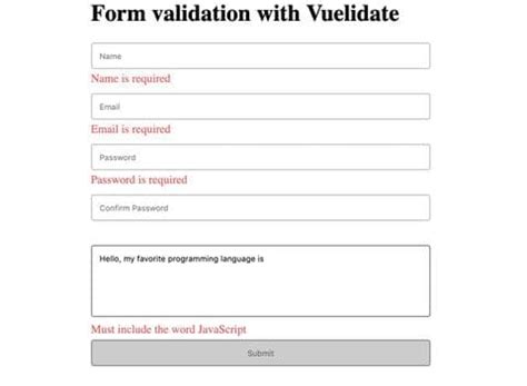 Form Validation In Vue Js With Vuelidate Write JavaScript