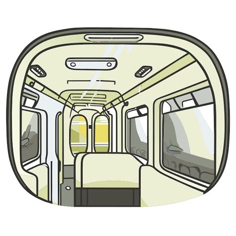Inside The Train Vector Illustration Premium Ai Generated Vector