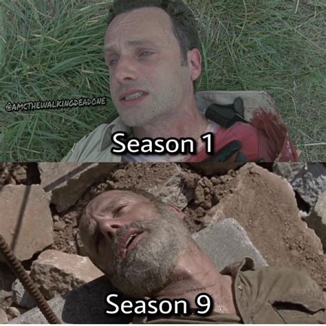 Rick Grimes Season 1 Season 2 Funny Spongebob Memes Very Funny Memes