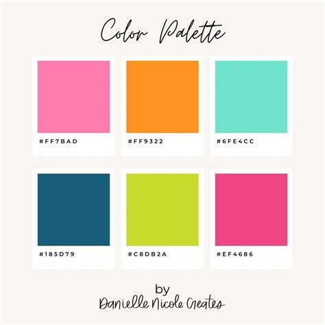 Color Palette Inspiration By Danielle Nicole Creates