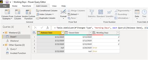 Date Ignoring Blanks In Power Bi Query Invoke Custom Function Stack