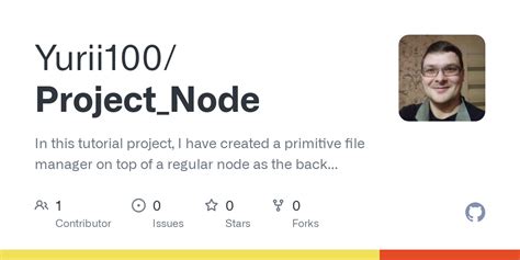 Github Yurii Project Node In This Tutorial Project I Have Created A Primitive File