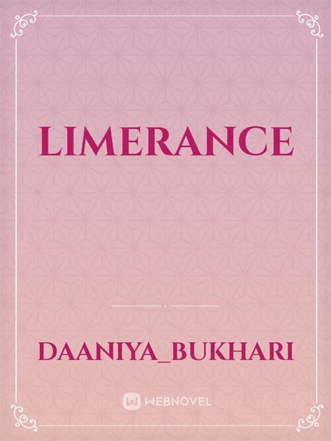 Read Limerance Daaniyabukhari Webnovel